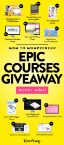Epic Courses Giveaway For Mompreneurs! - Twins Mommy