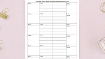 12 Free Printable Planners to Help Grow Your Blog - Twins Mommy