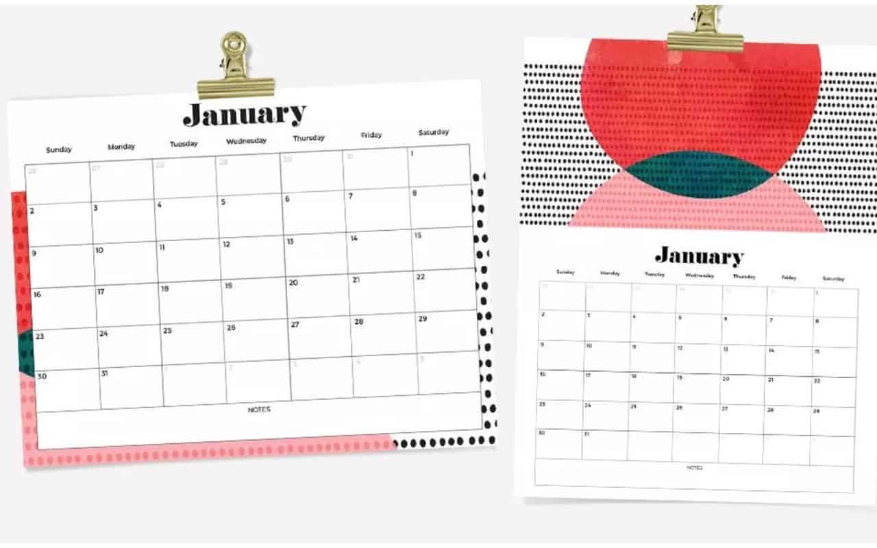 11 Free Calendars to Start 2022 Off On the Right Foot - Twins Mommy