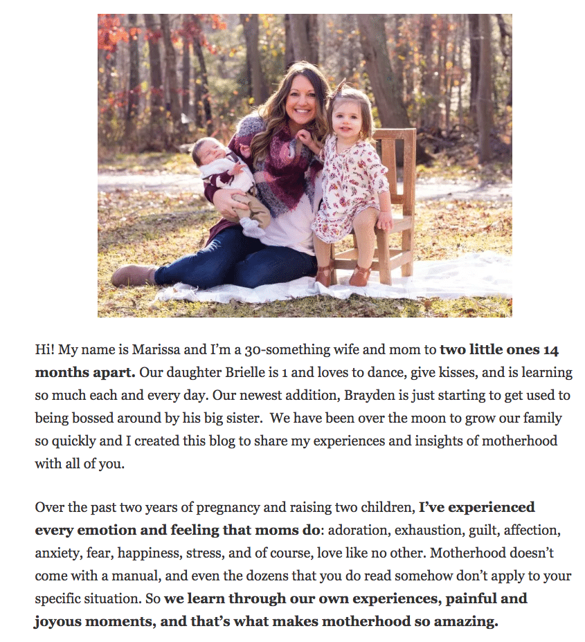 How to Write a Converting About Me Page (About Me Template) - Twins Mommy