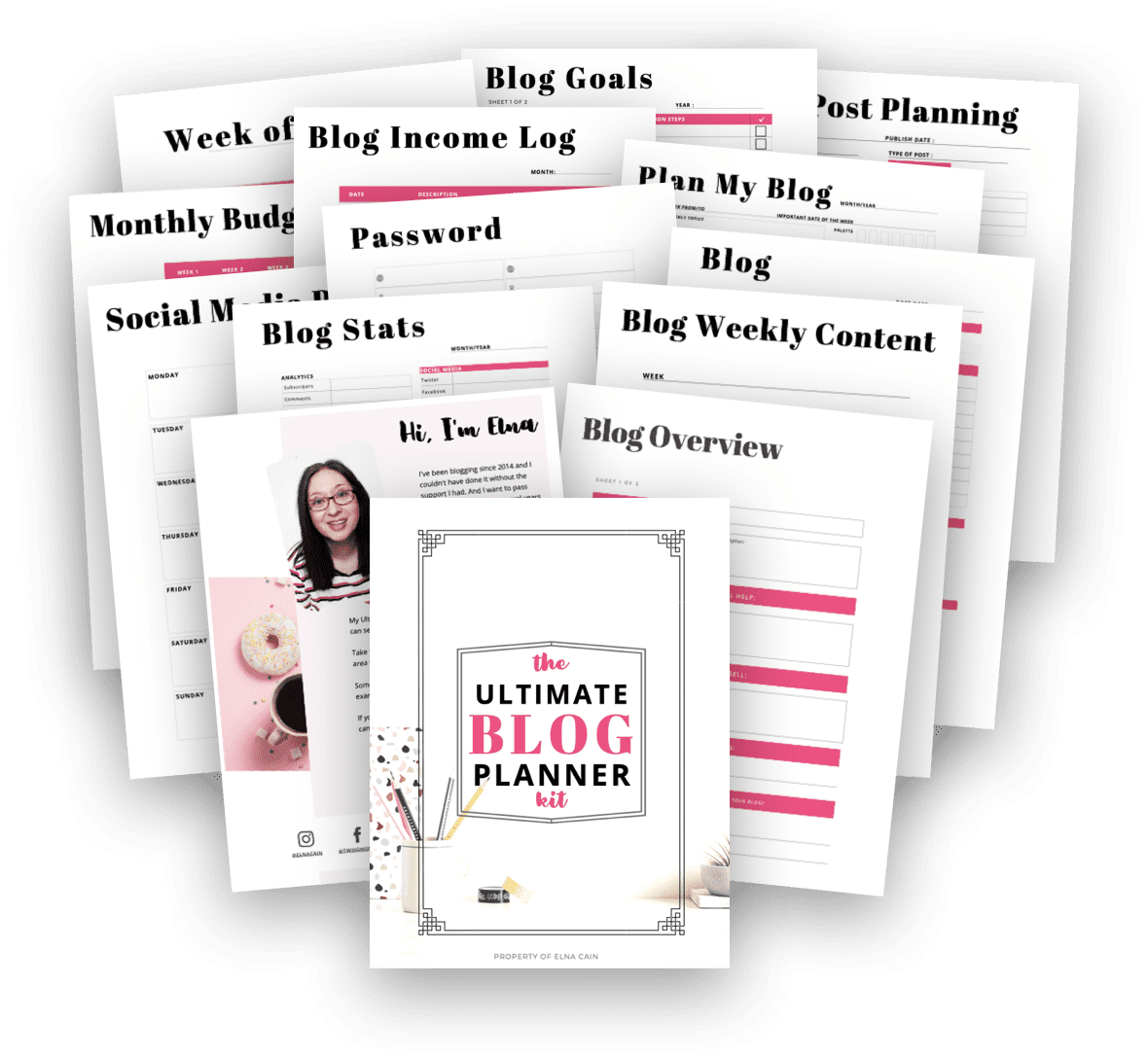 Ultimate Blog Planner Twins Mommy