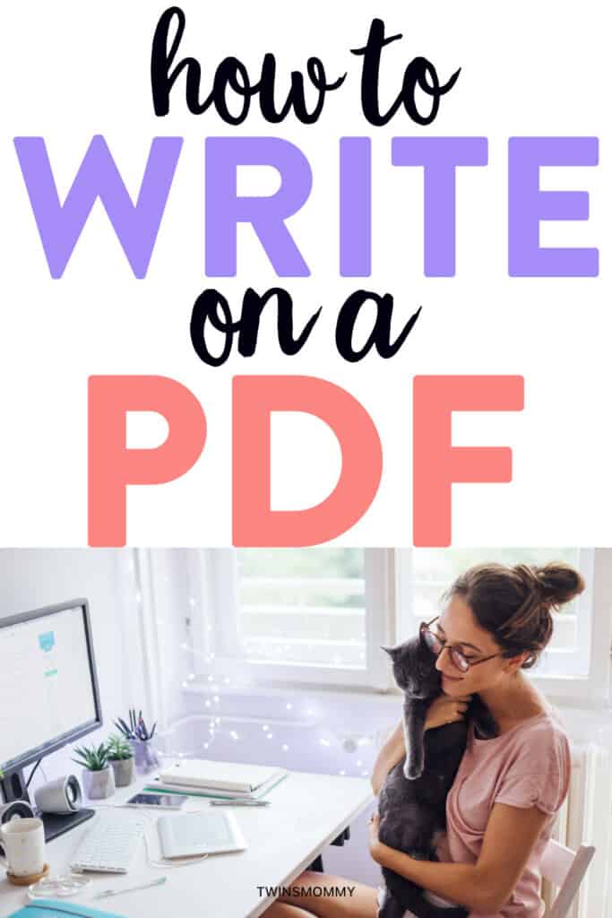 How to Write on a PDF (+ How to Create a PDF Freebie) - Twins Mommy