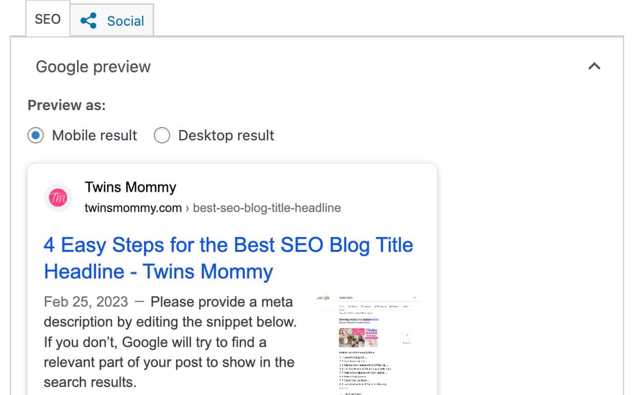 Easy Steps for the Best SEO Blog Title Headline - Twins Mommy