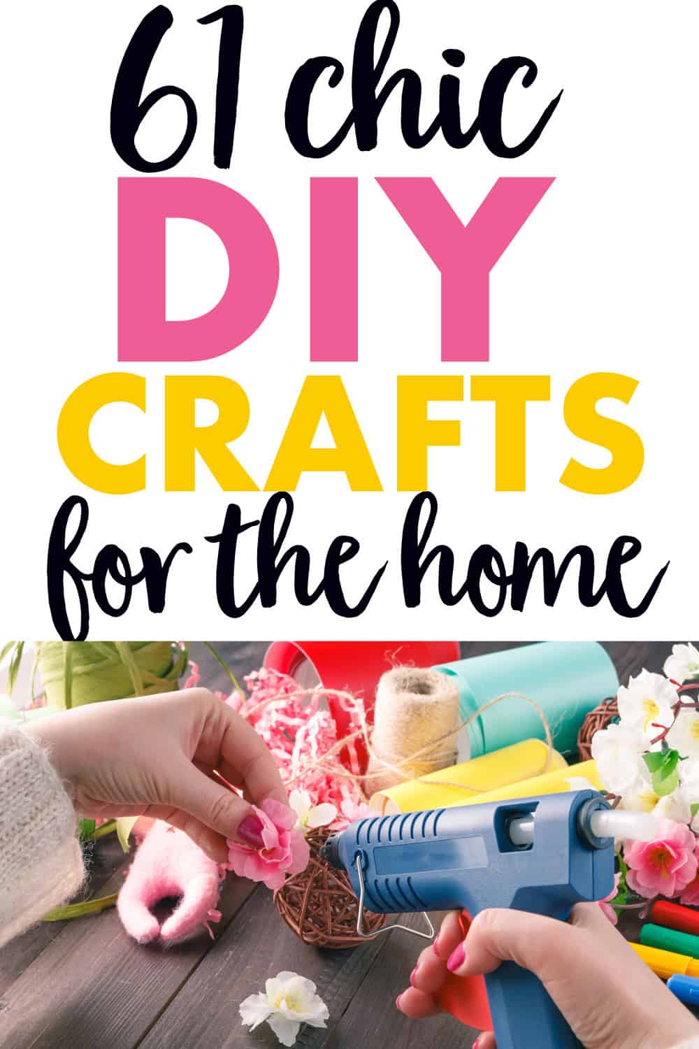 61 Chic DIY Crafts for Home Decor (Dollar Tree Craft Ideas) - Twins Mommy