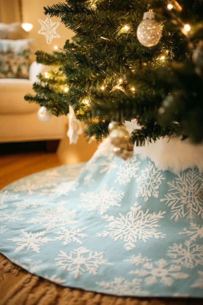 18 Festive DIY Christmas Tree Skirt Ideas (to Make & Sell) - Twins Mommy