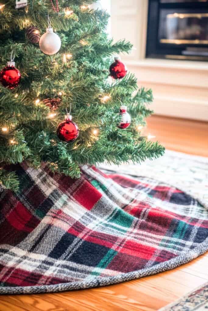 18 Festive DIY Christmas Tree Skirt Ideas (to Make & Sell) - Twins Mommy