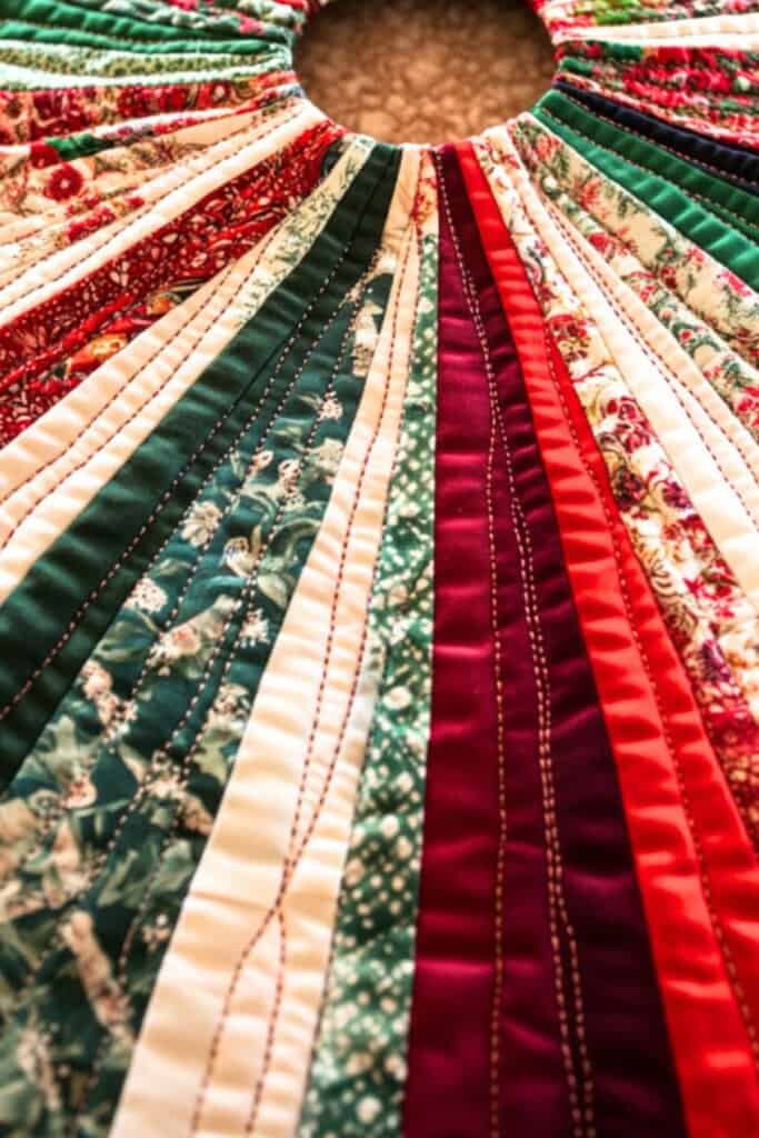 18 Festive DIY Christmas Tree Skirt Ideas (to Make & Sell) - Twins Mommy