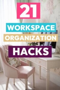 21 Workspace Organization Ideas (When You Work at Home) - Twins Mommy
