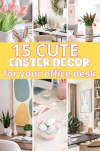 Here's a Cute Easter Desk Setup for Your Home Office - Twins Mommy