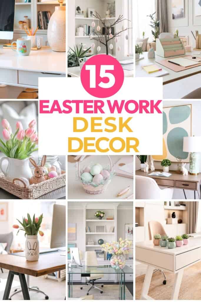 15 Cute Easter Desk Decor for Your Home Office - Twins Mommy