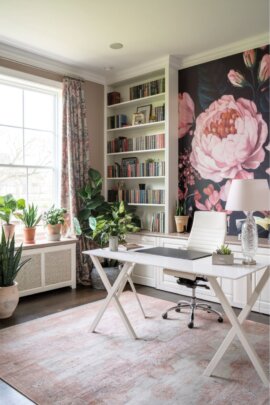 Cozy Female Office Ideas (Home Office Inspo) - Twins Mommy