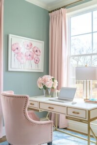 Cozy Female Office Ideas (Home Office Inspo) - Twins Mommy