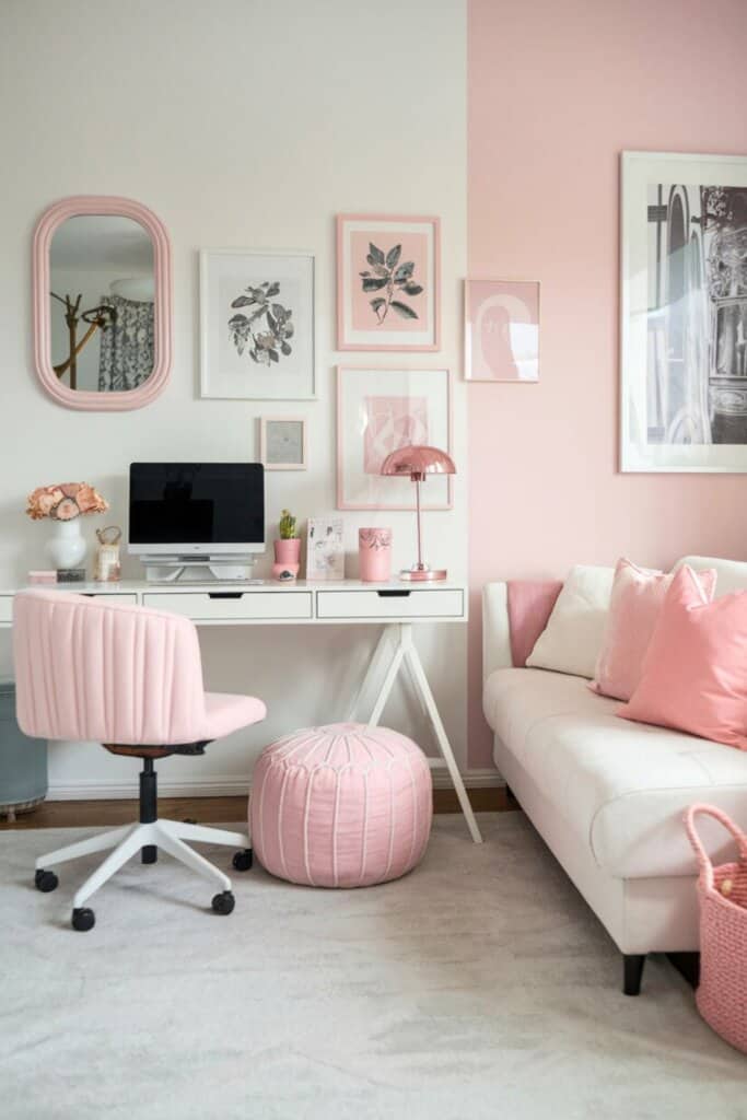 Cozy Female Office Ideas (Home Office Inspo) - Twins Mommy