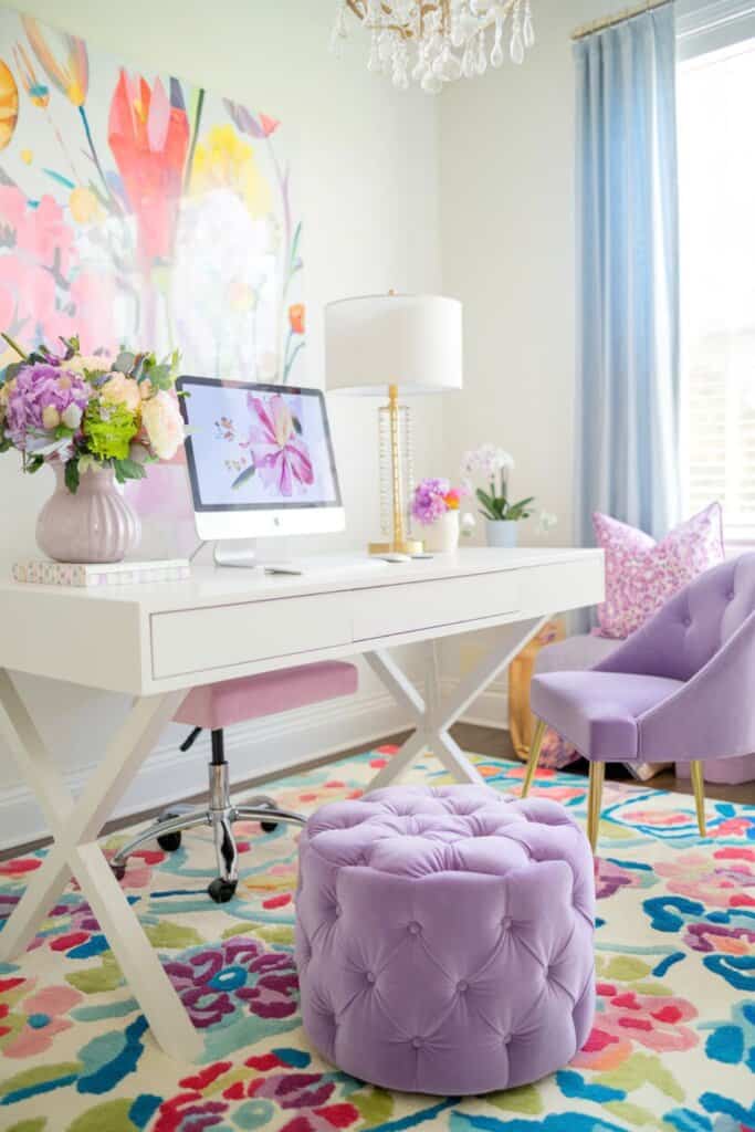 Cozy Female Office Ideas (Home Office Inspo) - Twins Mommy