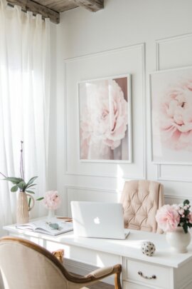Cozy Female Office Ideas (Home Office Inspo) - Twins Mommy