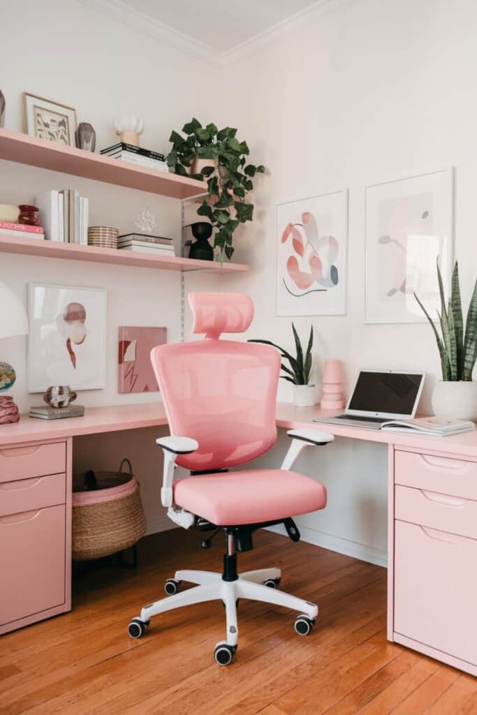 Cozy Female Office Ideas (Home Office Inspo) - Twins Mommy