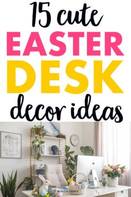 15 Cute Easter Desk Decor for Your Home Office - Twins Mommy