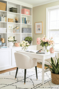 25 Chic Spring Office Decor for Your Home Office - Twins Mommy