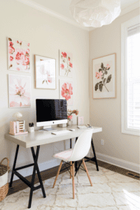 25 Chic Spring Office Decor for Your Home Office - Twins Mommy
