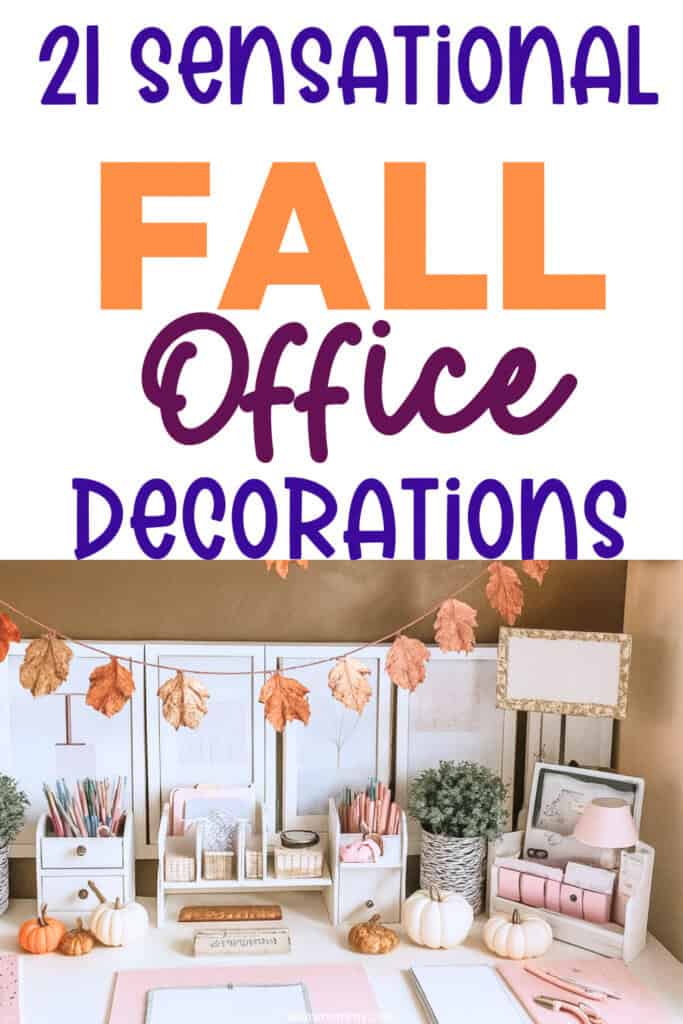 21 Cute & Festive Fall Desk Decor for Your Home Office - Twins Mommy