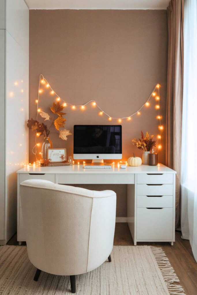 21 Cute & Festive Fall Desk Decor for Your Home Office - Twins Mommy