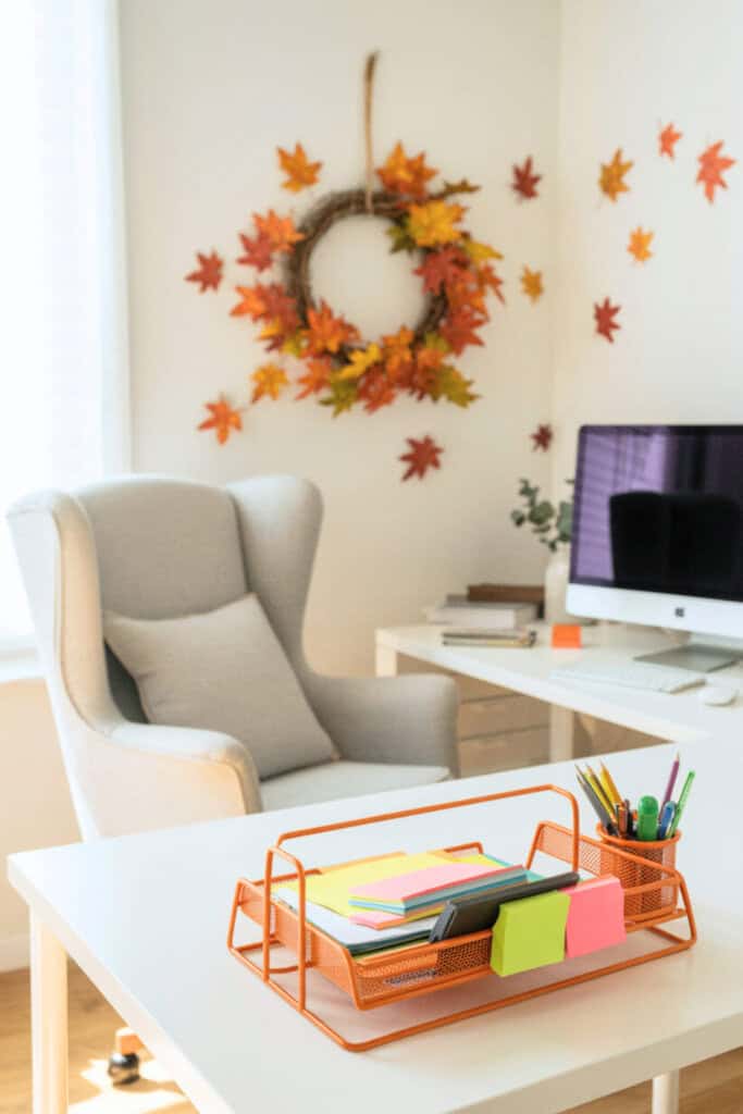 21 Cute & Festive Fall Desk Decor for Your Home Office - Twins Mommy