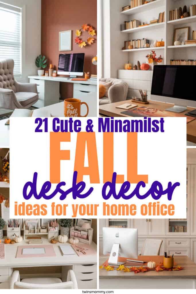 21 Cute & Festive Fall Desk Decor for Your Home Office - Twins Mommy