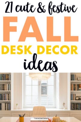 21 Cute & Festive Fall Desk Decor for Your Home Office - Twins Mommy