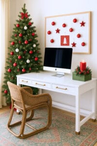 19 Festive Christmas Desk Decorations You Need - Twins Mommy