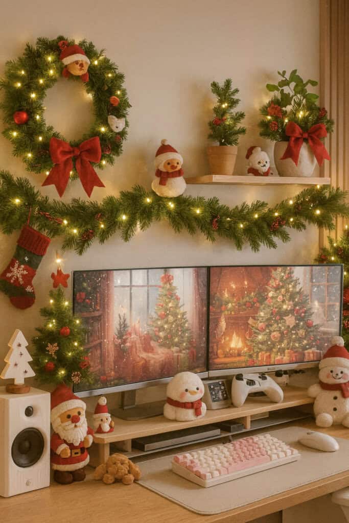 19 Festive Christmas Desk Decorations You Need - Twins Mommy