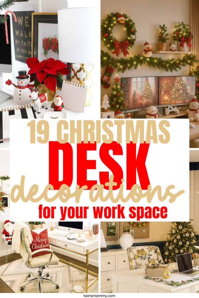 19 Festive Christmas Desk Decorations You Need - Twins Mommy