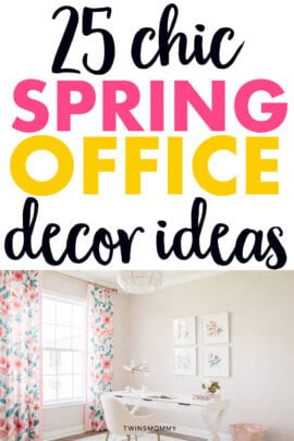 25 Chic Spring Office Decor for Your Home Office - Twins Mommy