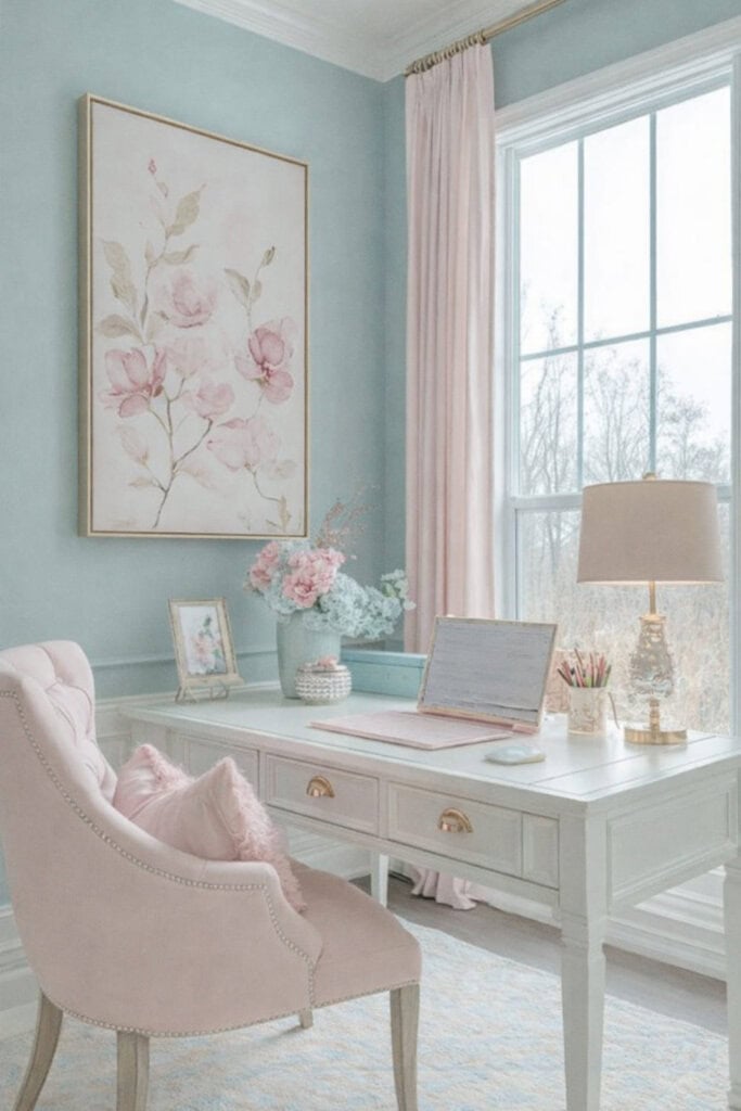 25 Chic Spring Office Decor for Your Home Office - Twins Mommy